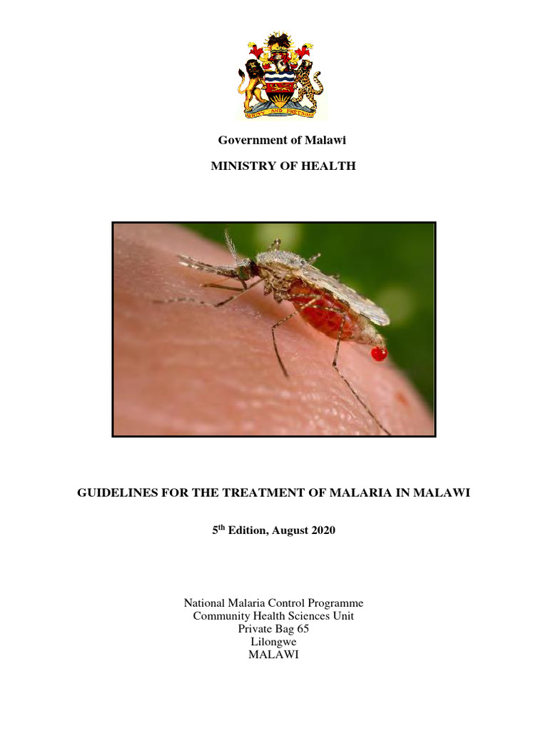 Malawi Malaria Treatment Guidelines 2020 | PDF | Malaria | Medicine