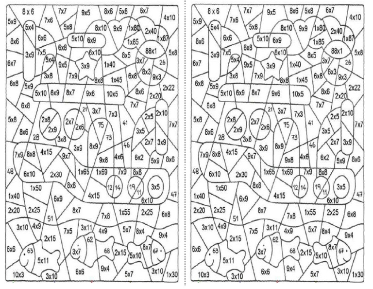 Colorea y Multiplica | PDF