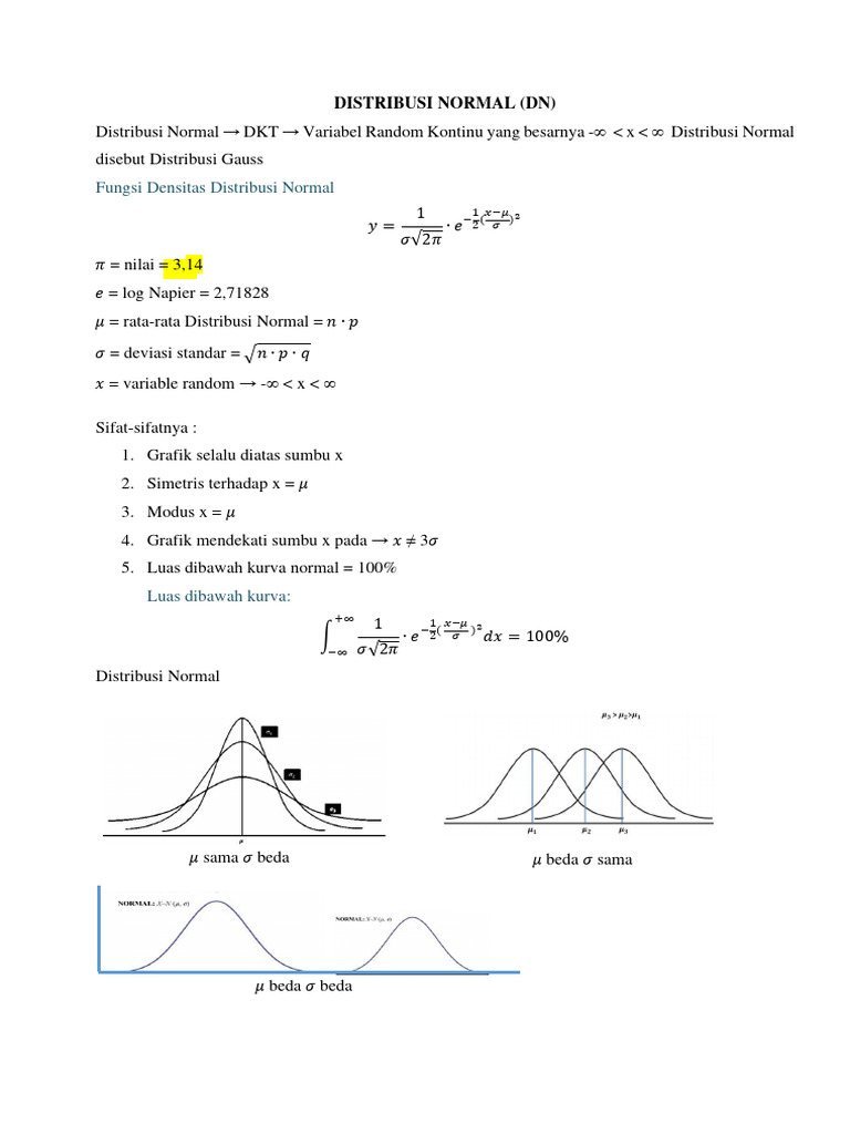 Distribusi Normal | PDF
