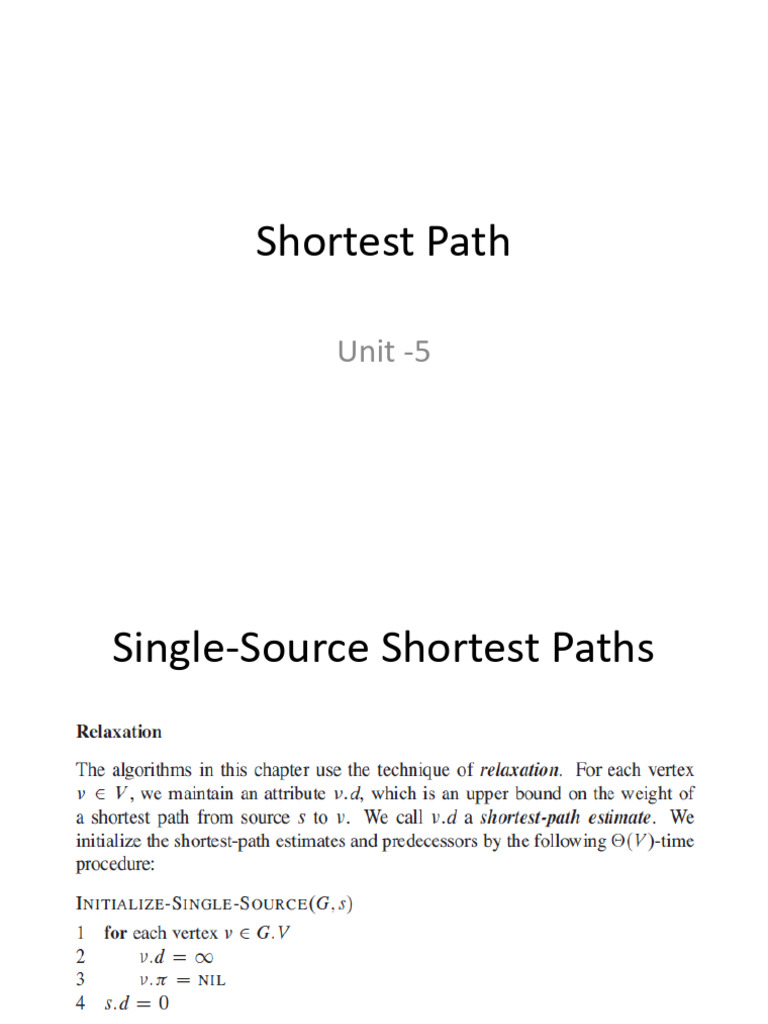 Shortest Path | PDF