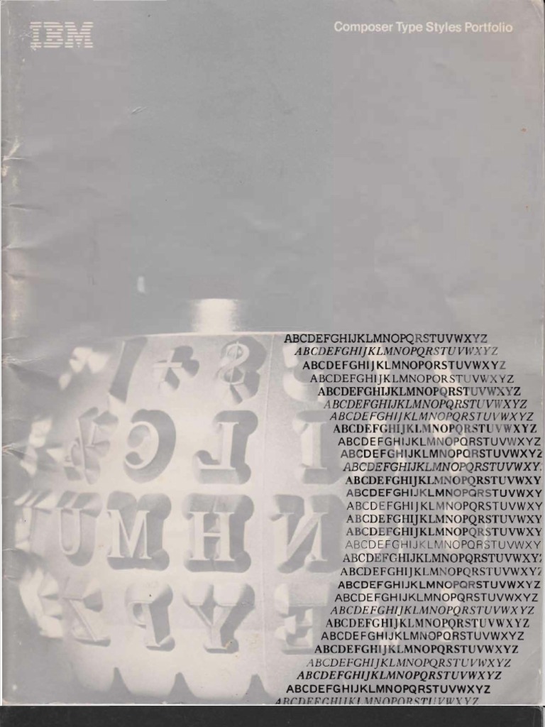 IBM 'Selectric Composer' Fonts Catalog | Serif | Typewriter