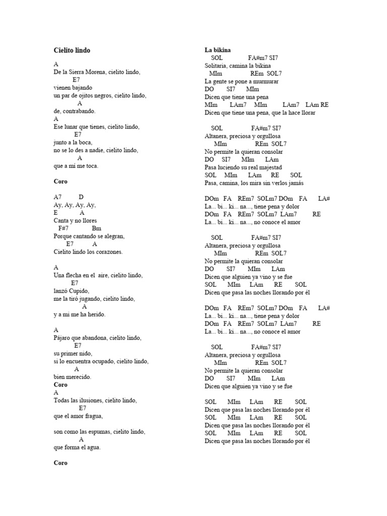 Cielito Lindo | PDF