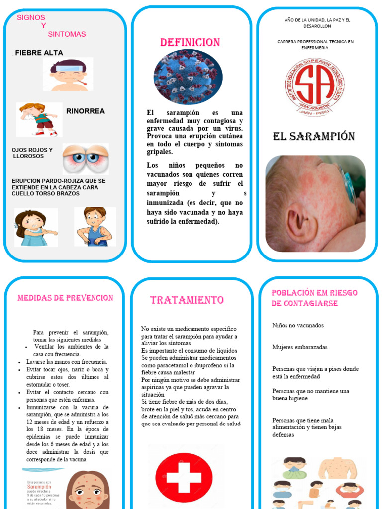 Triptico Sarampion | PDF