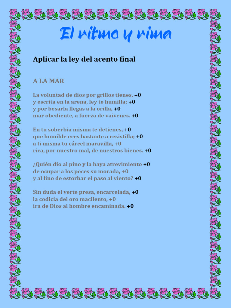 El Ritmo y Rima | PDF