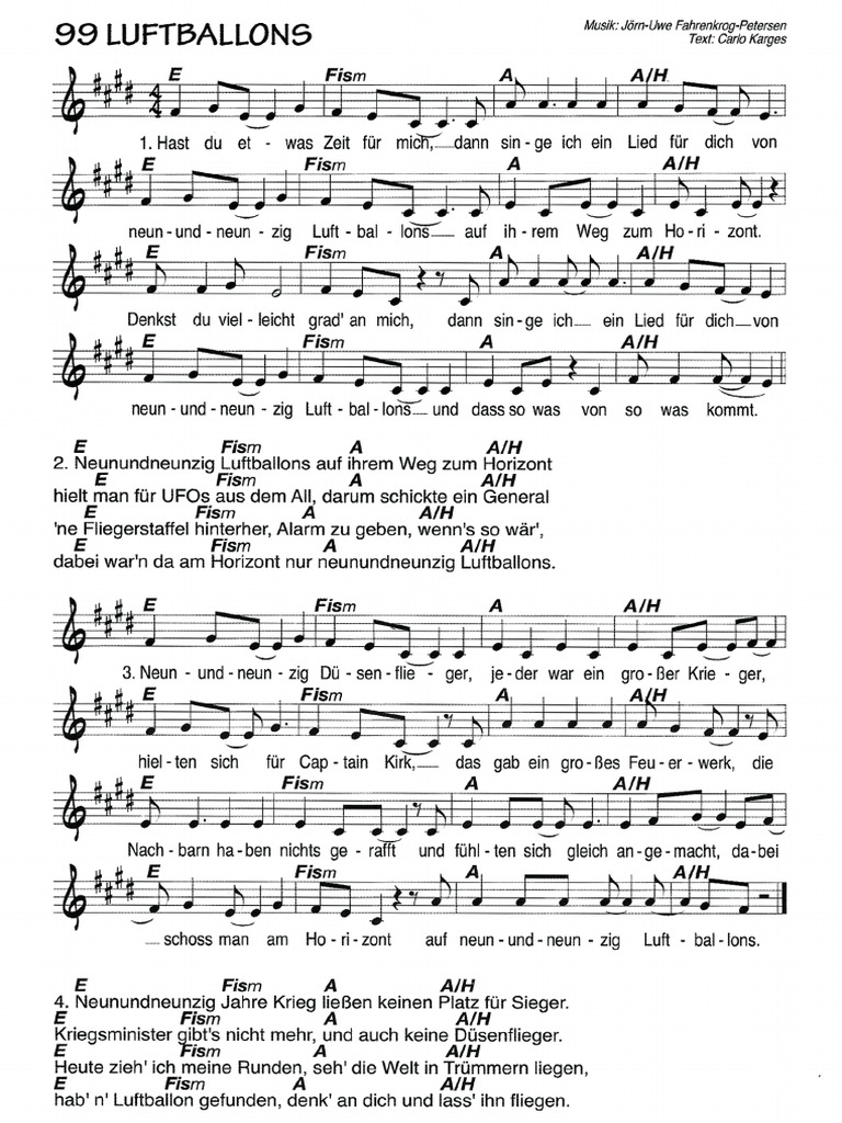 99 Luftballons | PDF