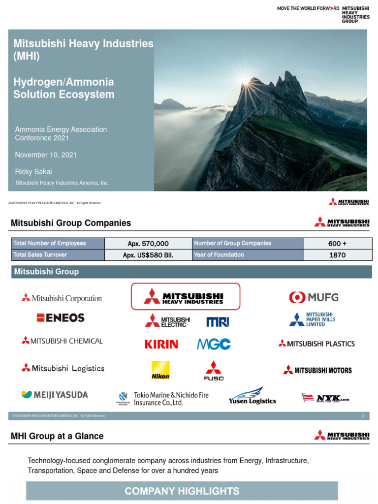 MHI Ammonia Energy Conferce 2021 Final | PDF | Ammonia | Combustion