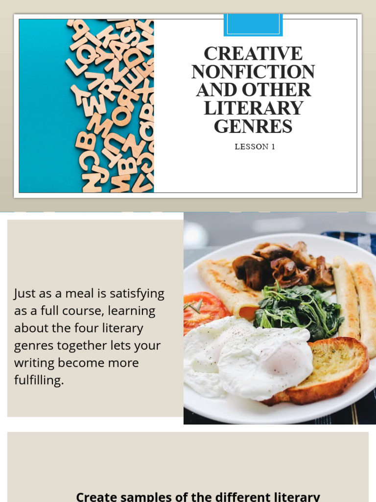LESSON 1 Creative Nonfiction and Other Literary Genres | PDF