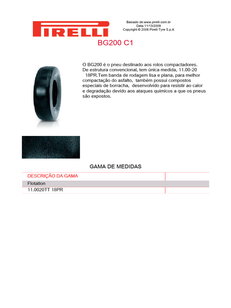 11.00X20 Compactador BG200 C1 | PDF