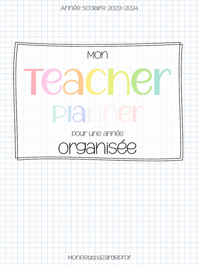 Teacher Planner 2023 2024 | PDF