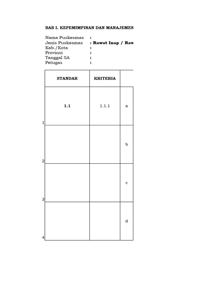Form Sa Survei - PKM | PDF