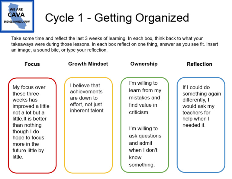 Reflection Response Sheet 2023-24 | PDF