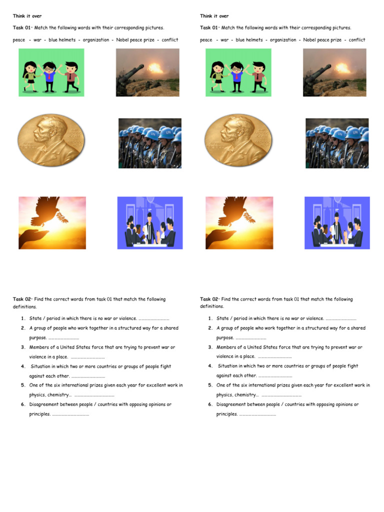 Make Peace Unit Intro | PDF | Politics | Science & Mathematics