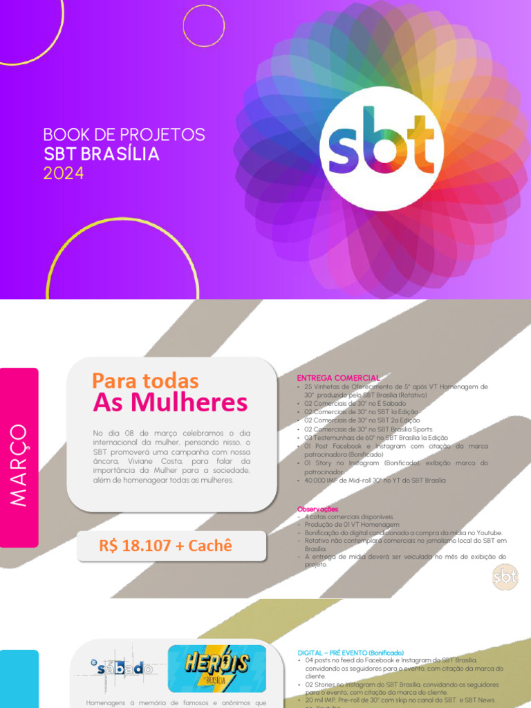 Book de Projetos SBT 2024 V3 | PDF