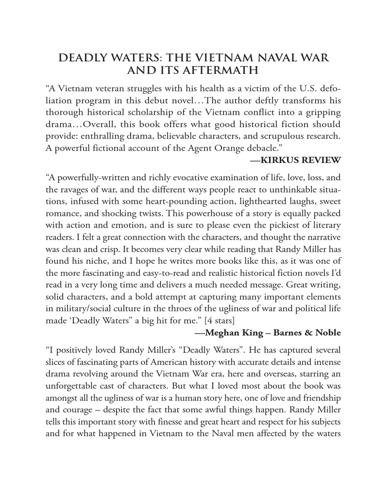 Deadly Waters The Vietnam Naval War and Its Aftermath | PDF | Agent Orange | Non Commissioned ...