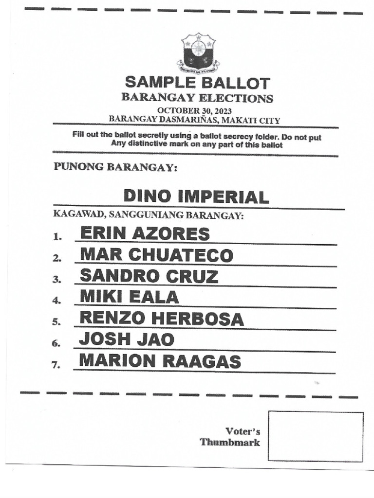 Sample Ballot | PDF