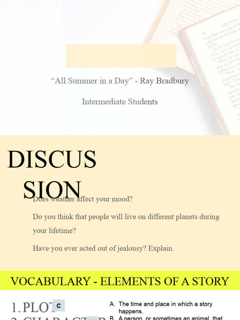 All Summer in A Day - Intermediate | PDF