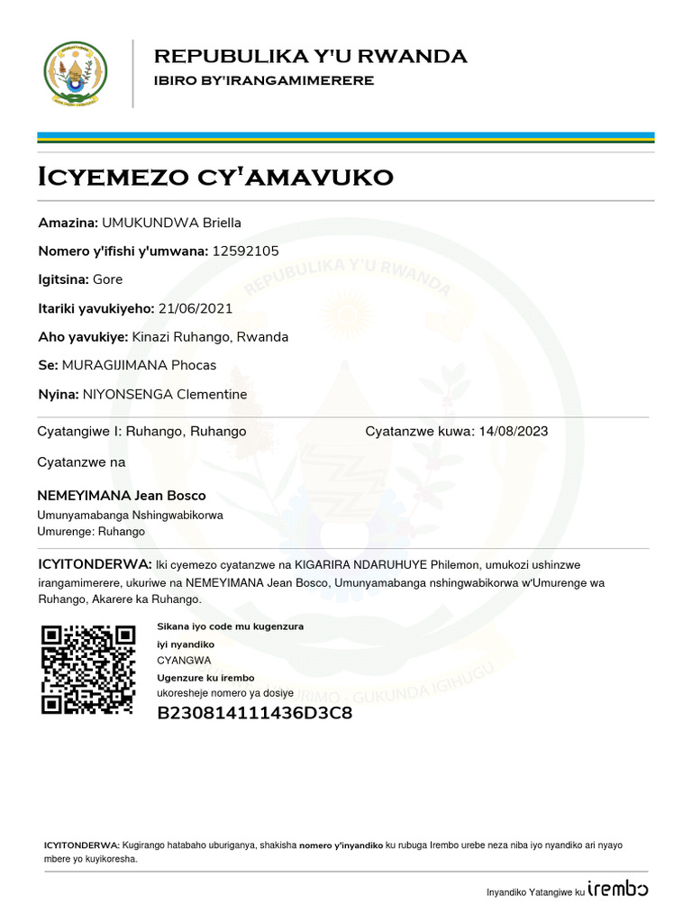 Umukundwa Briella | PDF