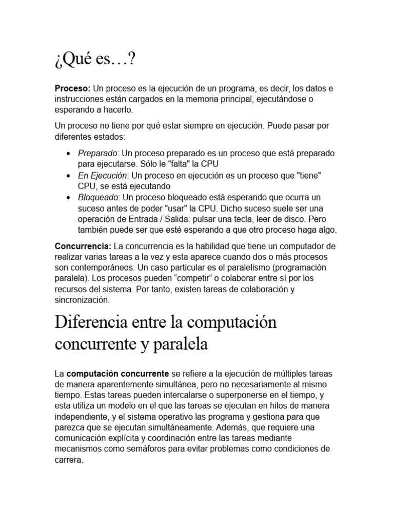 Tarea de Programacion Concurrente | PDF Tarea de Programacion Concurrente | PDF