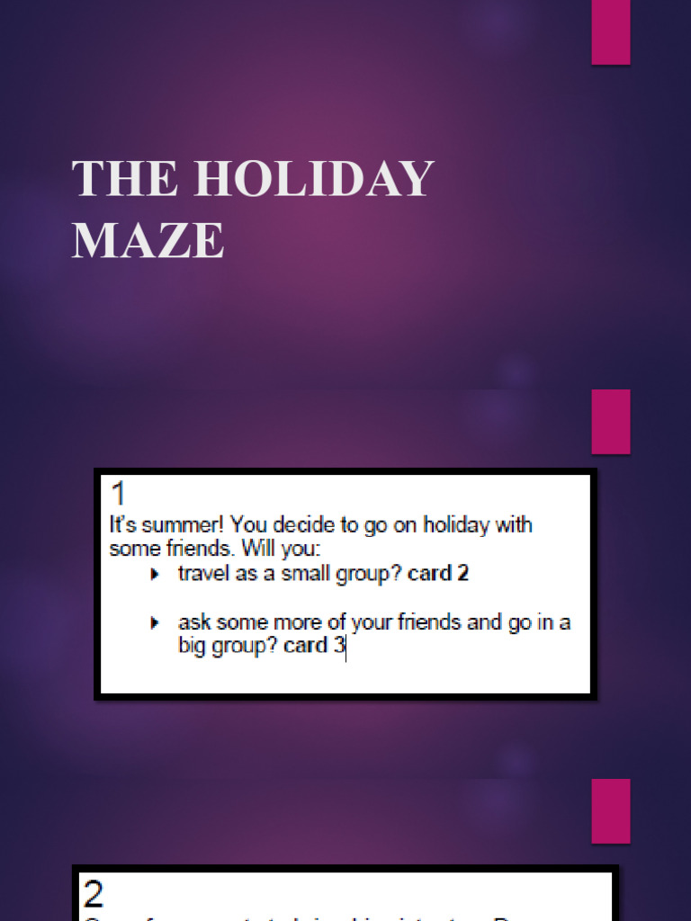 The Holiday Maze | PDF