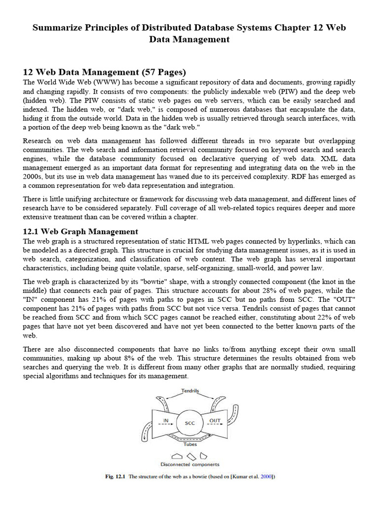 Summarize Principles of Distributed Database Systems Chapter 12 Web ... Summarize Principles of Distributed Database Systems Chapter 12 Web ...