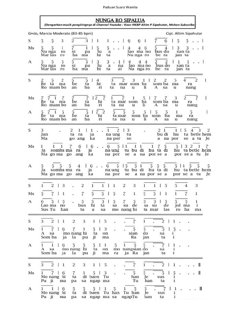 Nunga Ro Sipalua | PDF
