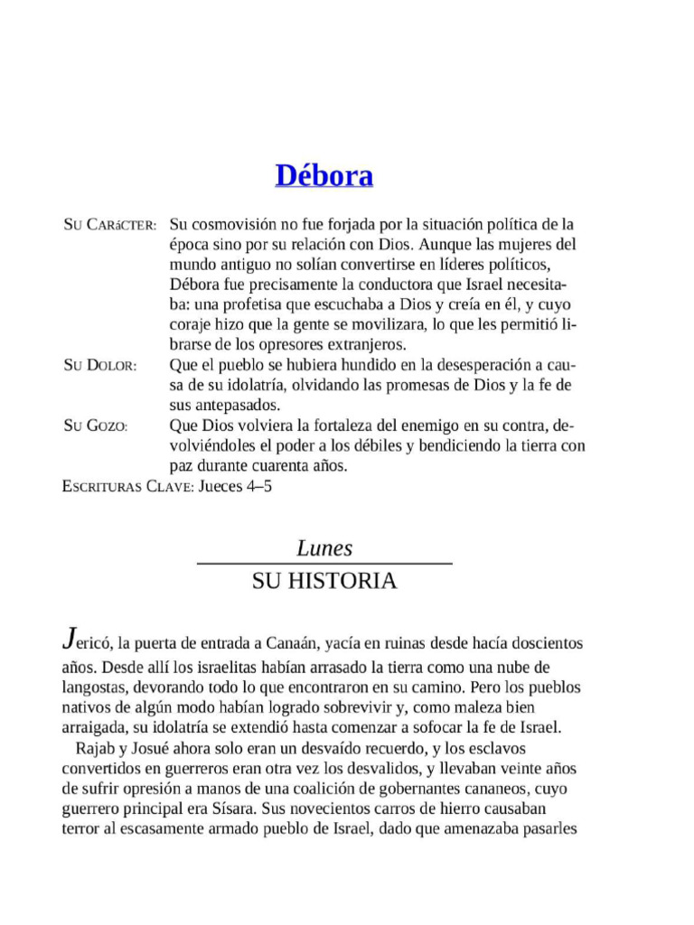 Débora - PDF Versión 1 | PDF