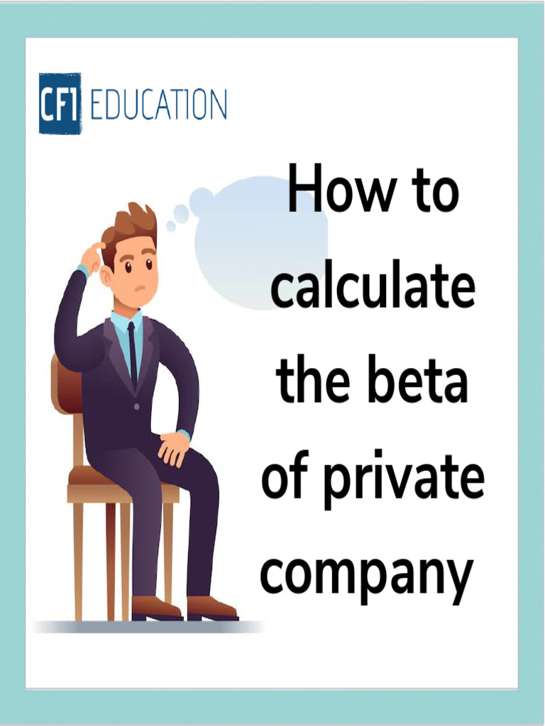 Beta of Private Company | PDF | Finance & Money Management