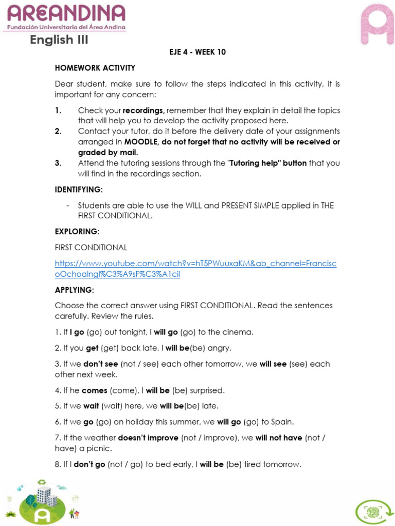 English 3 - EJE 4 - Week 10 | PDF