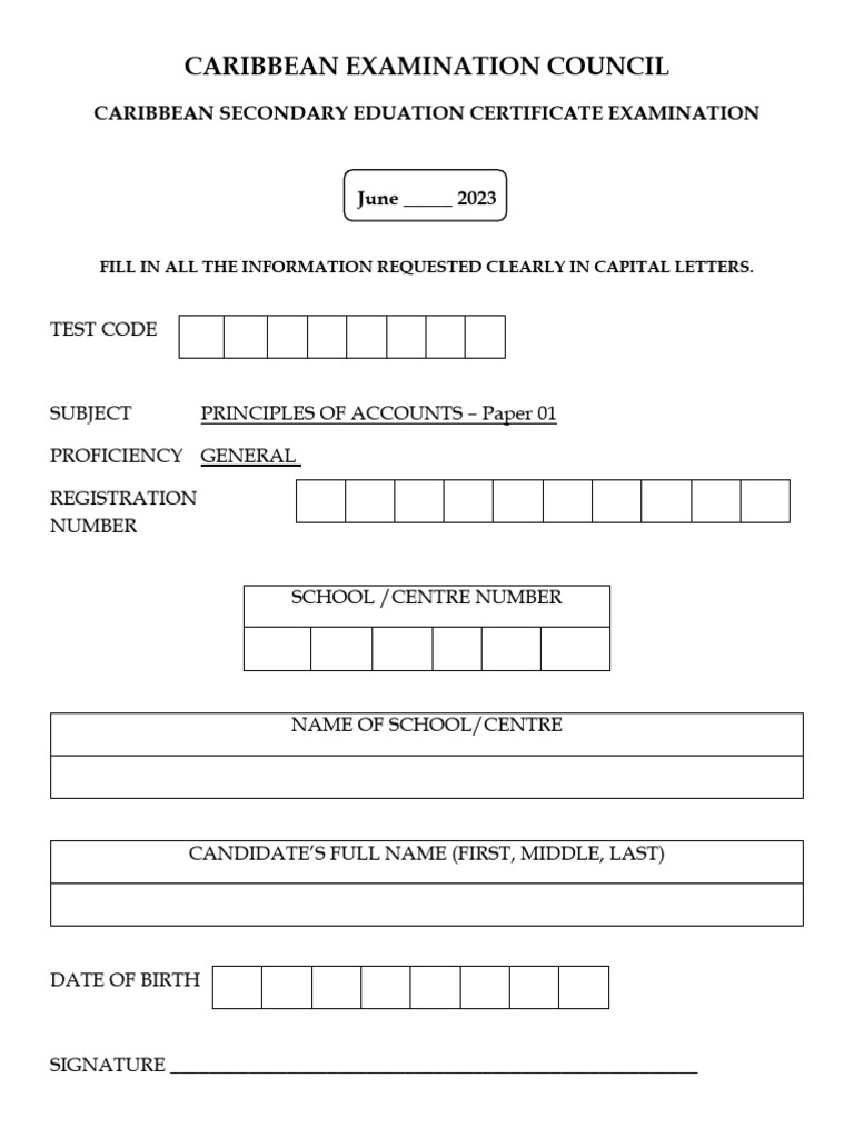 End Year Exam 2023 Cover Paper 1 | PDF End Year Exam 2023 Cover Paper 1 | PDF