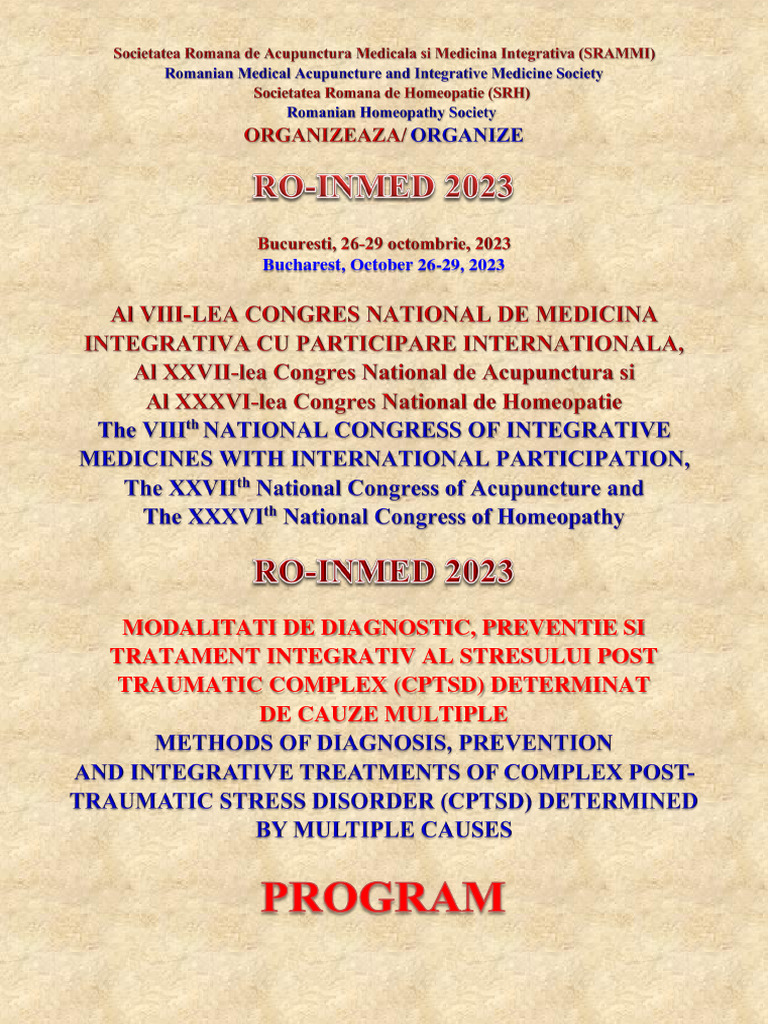 RO-INMED 2023 - Program Final | PDF