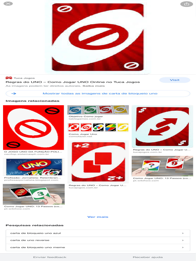 Carta de Bloqueio Uno - Pesquisa Google | PDF