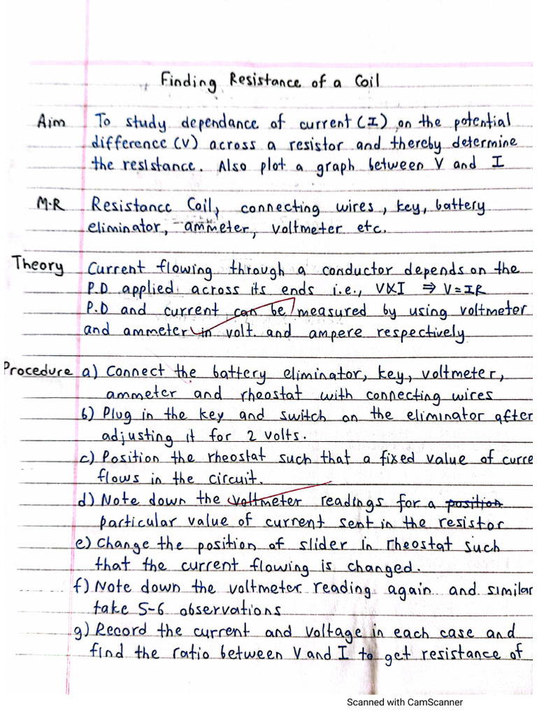 Physics Practicals Class X | PDF