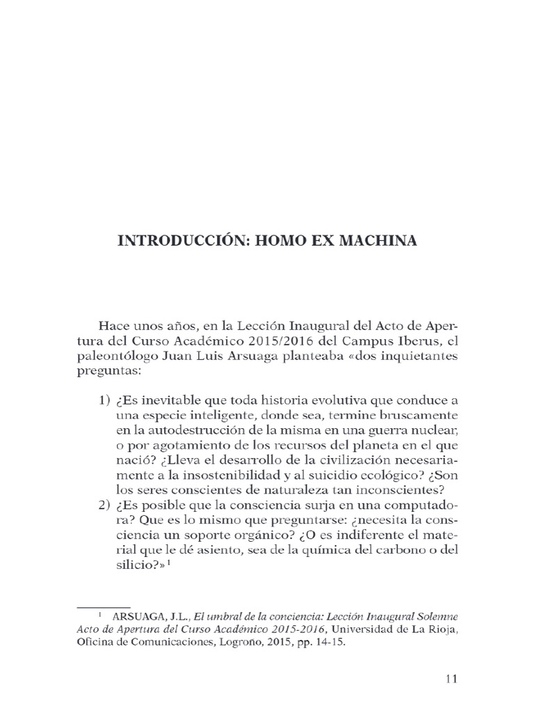 Introducción - Homo Ex Machina | PDF