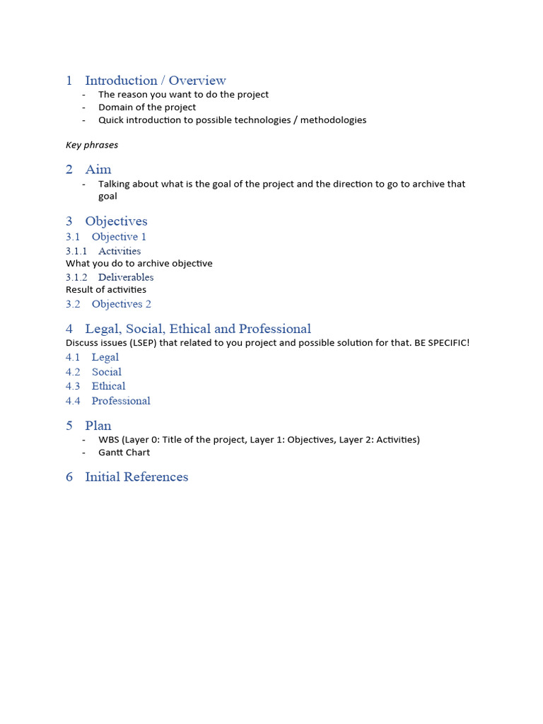 Project Proposal Template | PDF