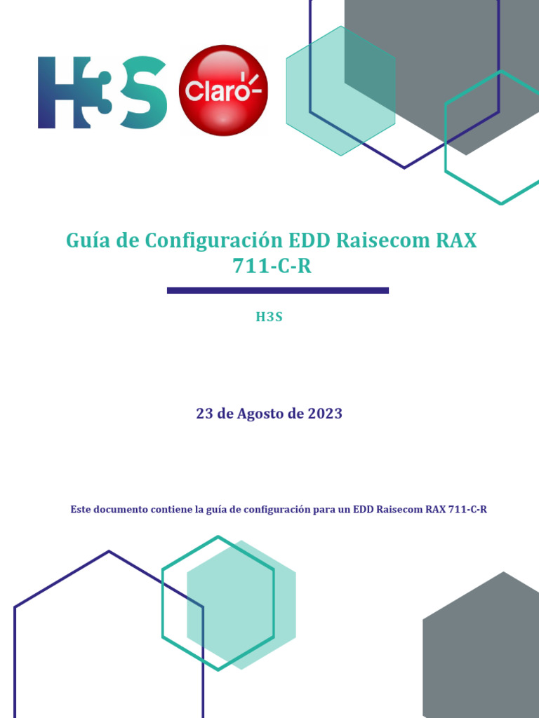 Guía de Configuración RAX 711-C-R | PDF | Informática | Tecnología