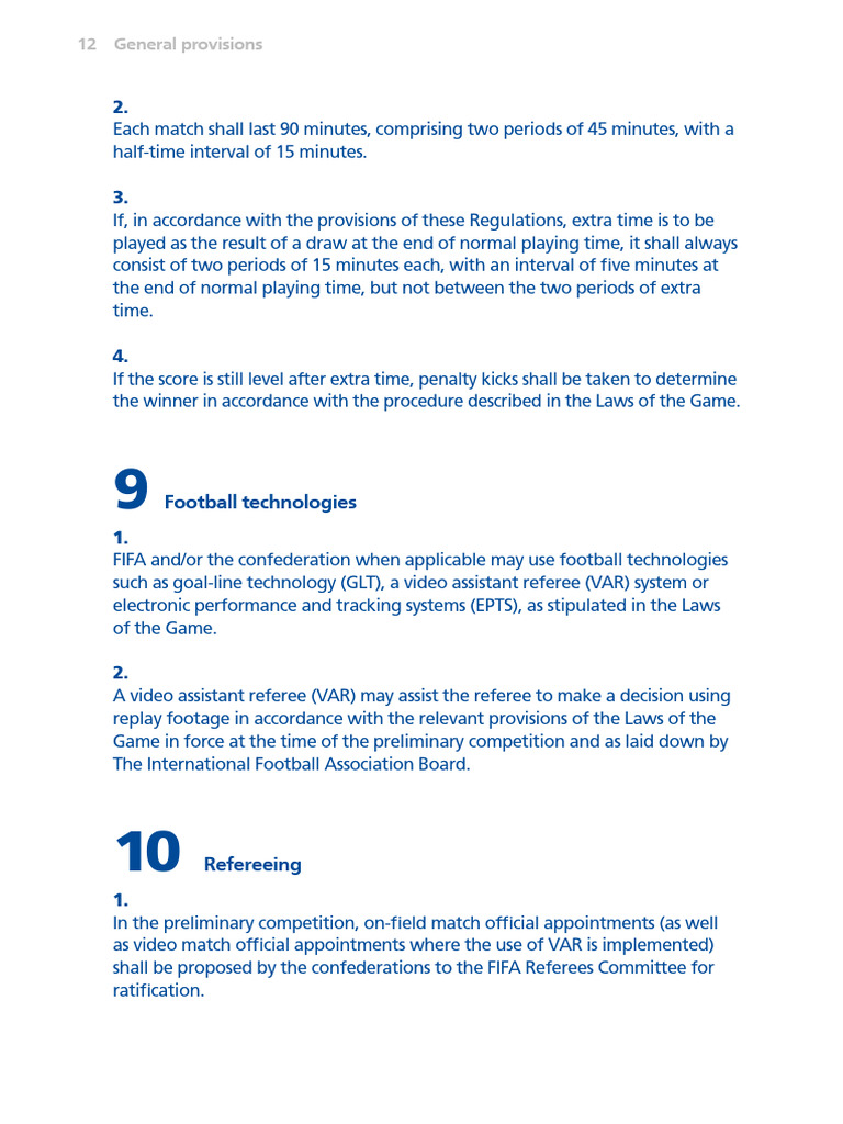 Fifa Regulation 14 | PDF