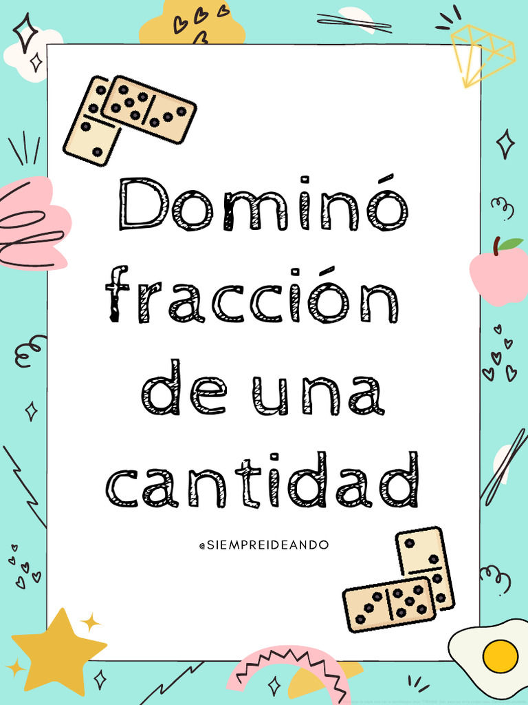 Dominó Fracción de Una Cantidad | PDF