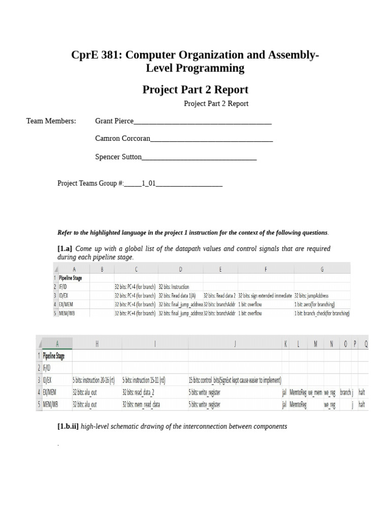 Proj2 Report-1-1 | Download Free PDF | Central Processing Unit | Integrated Circuit