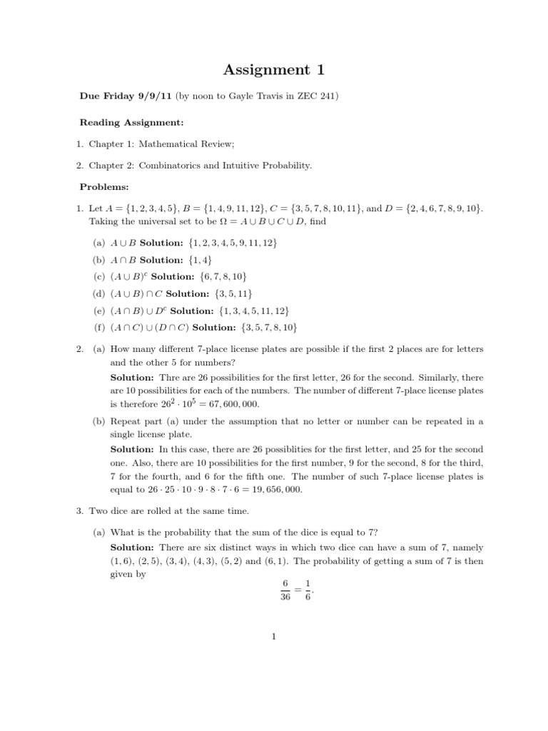 HW 1 Soln | PDF | Curriculum | Teaching Mathematics