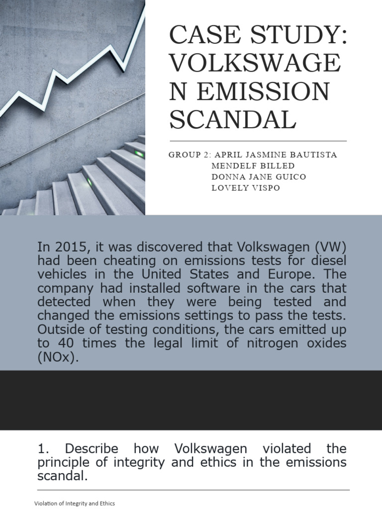 Case Study - Volkswagen Emission Scandal | PDF | Air Pollution | Business