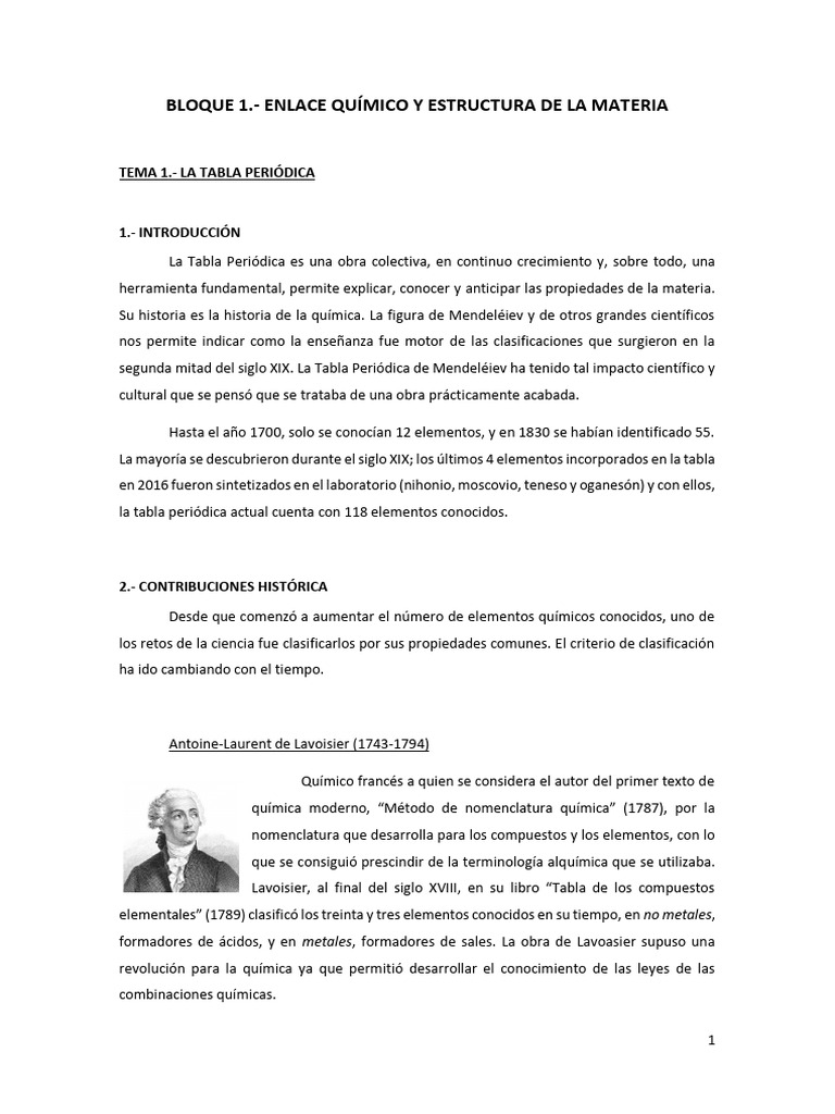 Bloque 1 Enlace Químico Y Estructura De La Materia Descargar