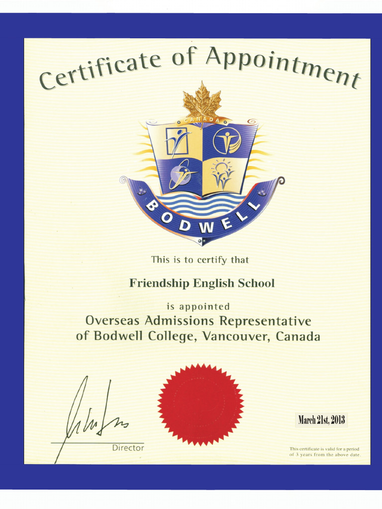 Bodwell College - CANADA - Logo | PDF