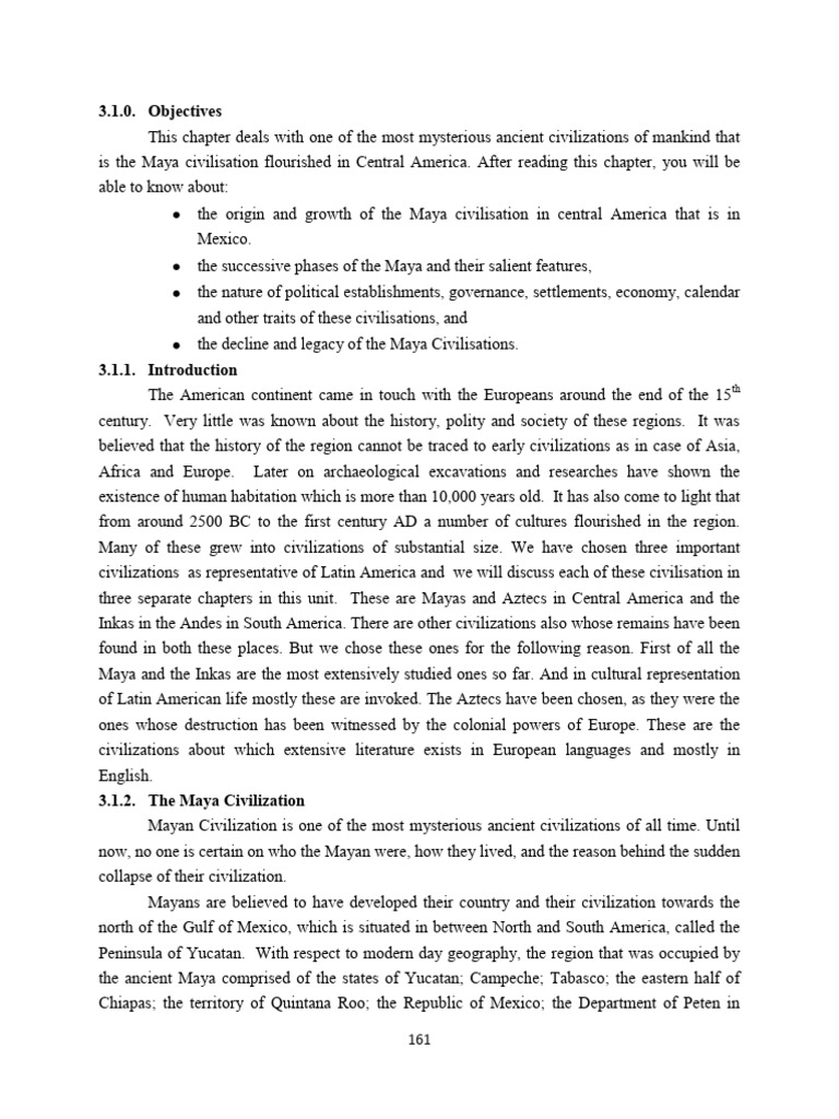 Paper - 1 - Ancient - Civilisations - N 2 | PDF | Maya Civilization ...