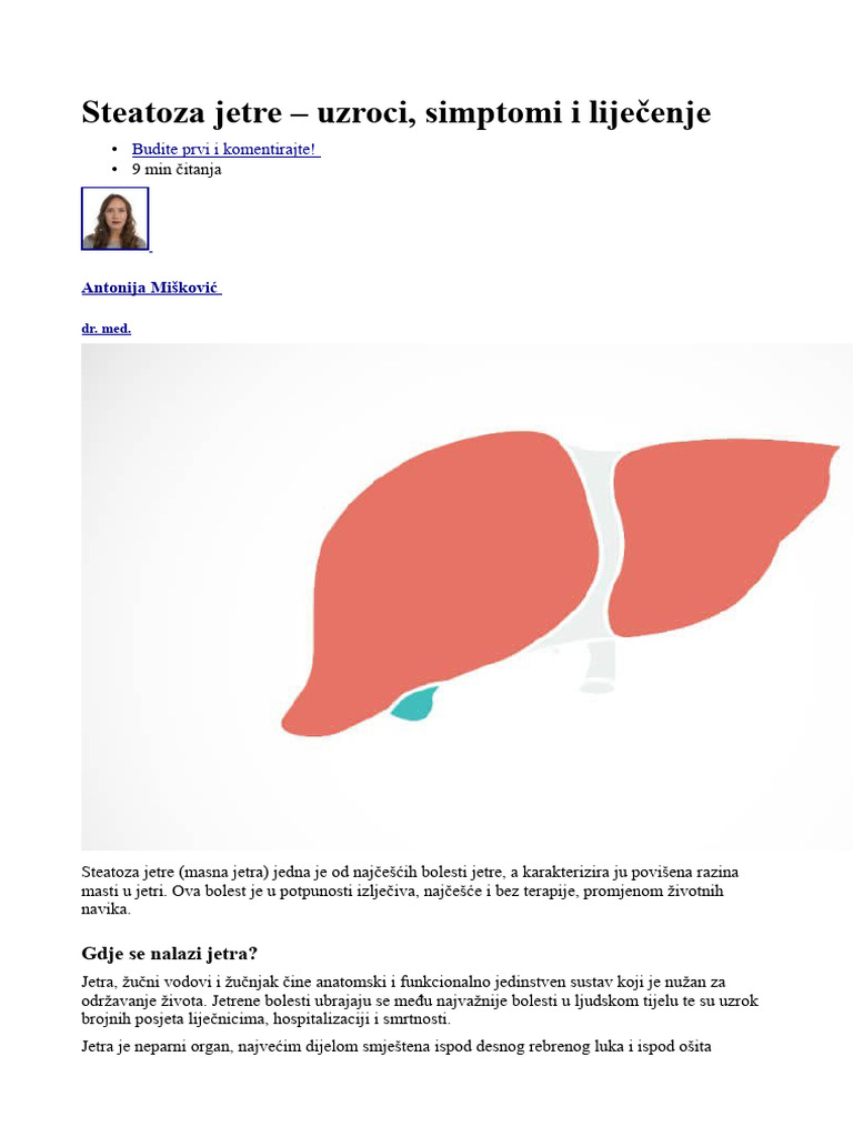 Steatoza Jetre-Masna Jetra – Kopija | PDF