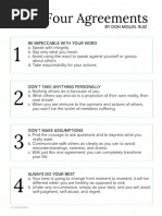 The Four Agreements Summary Guide | PDF | Self-Improvement
