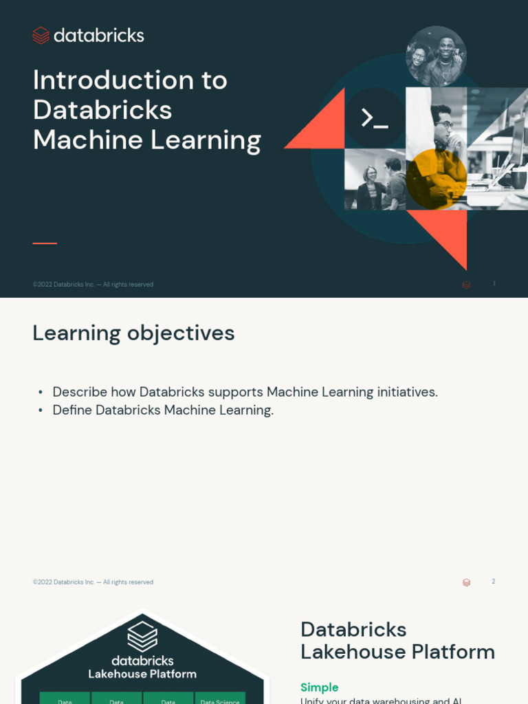1 Introduction To Databricks Machine Learning | PDF | Machine Learning | Computer Engineering