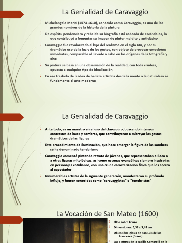 La Genialidad de Caravaggio | PDF | Cleopatra | Goliat