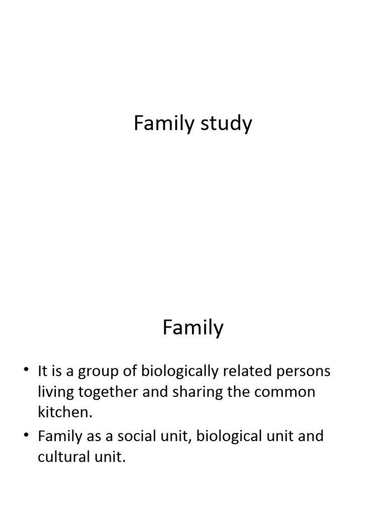 Family Study | PDF