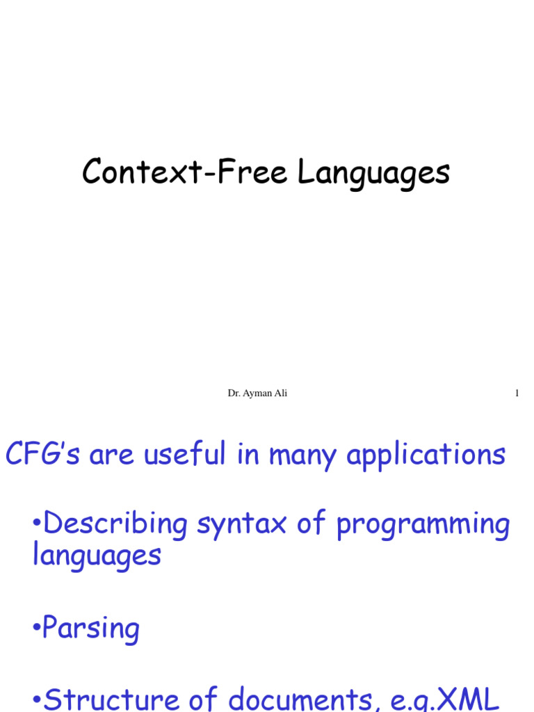 4 Context Free Grammar | PDF
