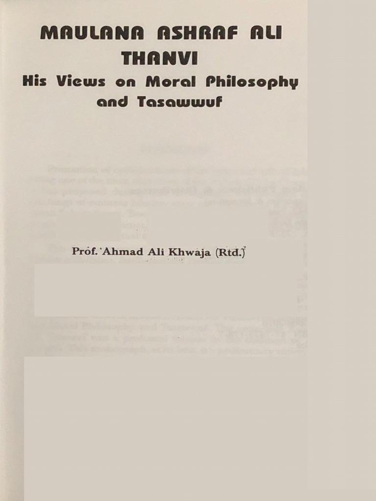 MAULANA Ashraf Ali Thanvi | PDF